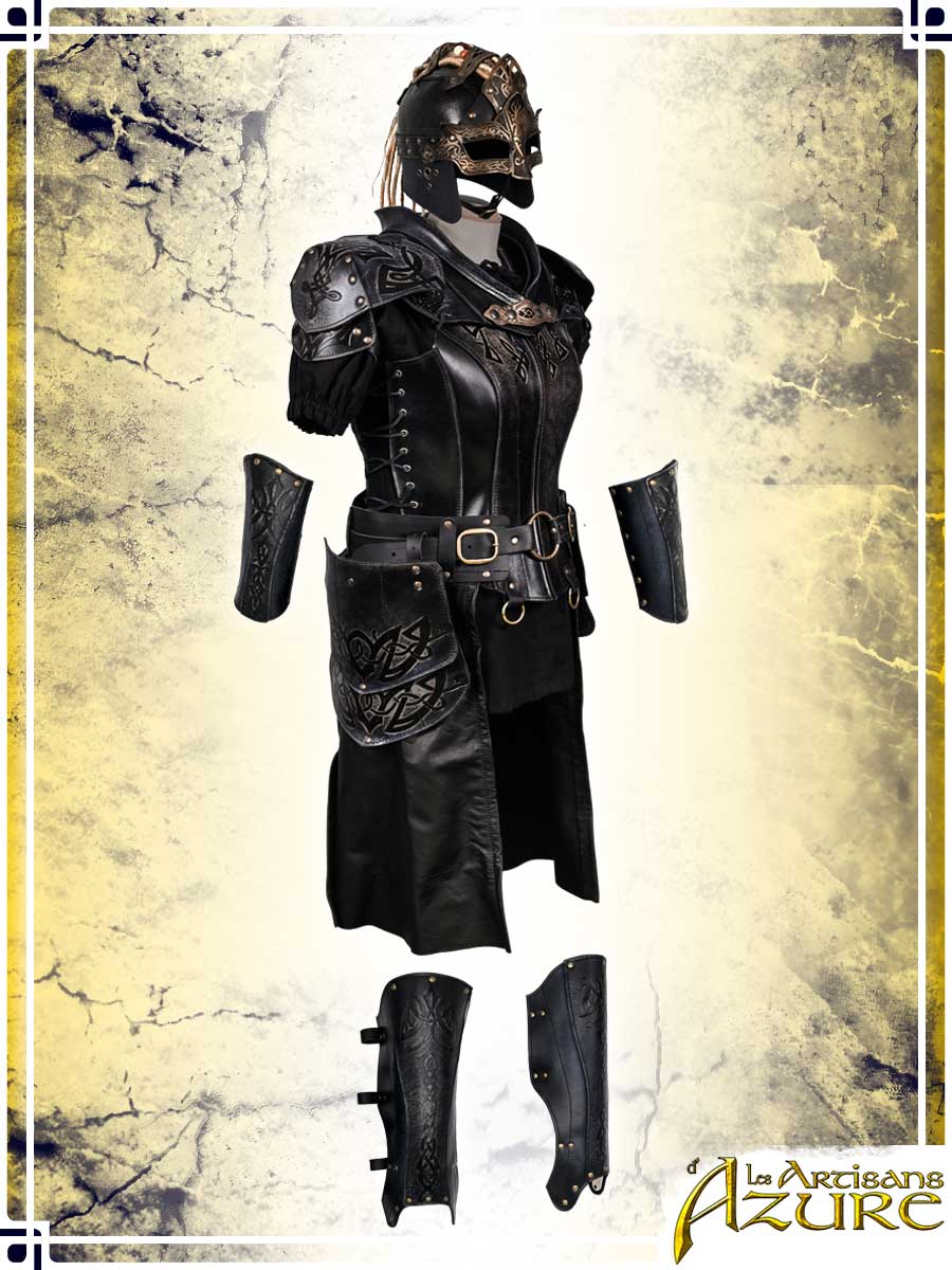 Shieldmaiden Viking medieval LARP Full Armor Set - Ashen – Les Artisans ...