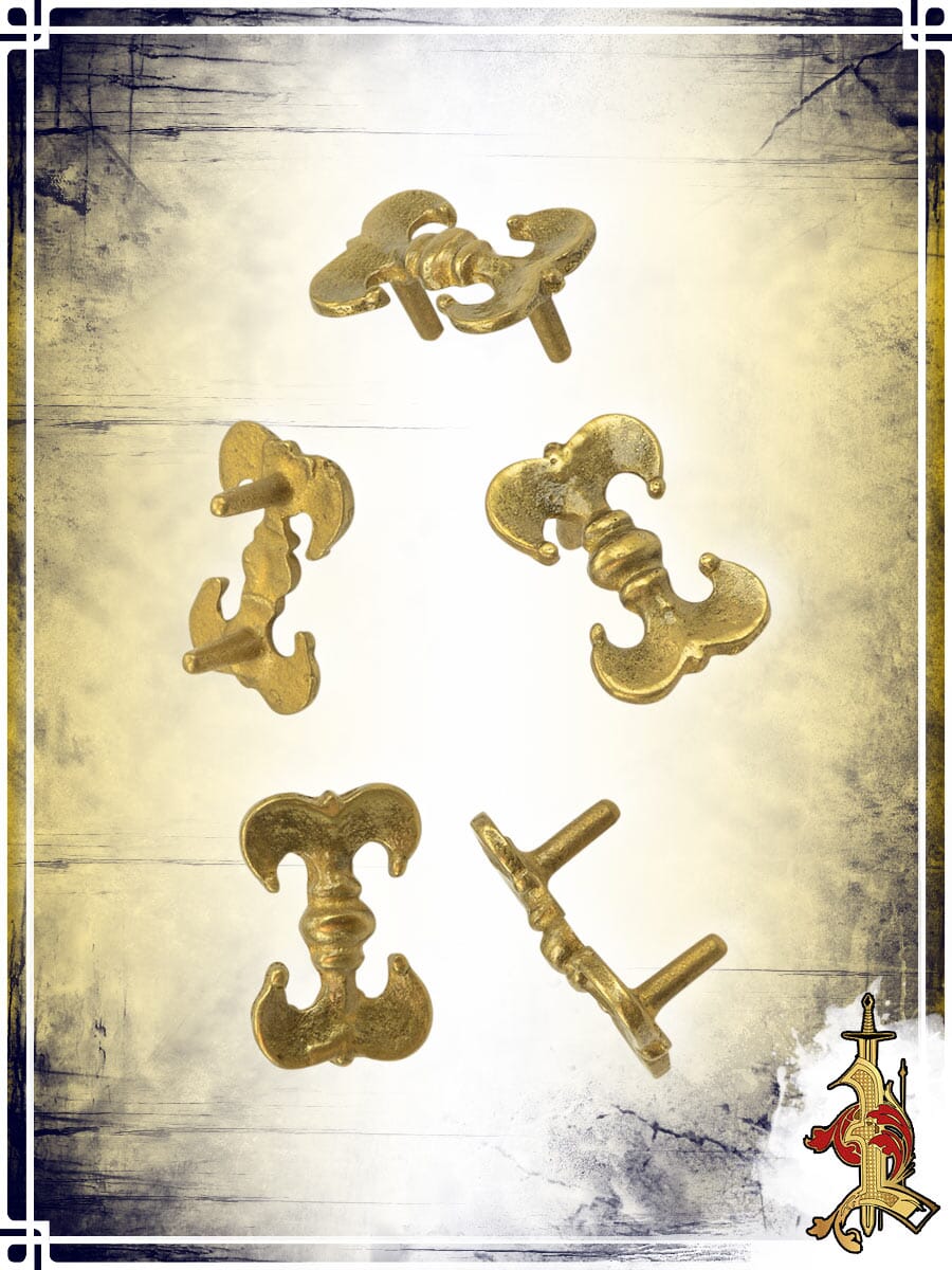Brass High Medieval Studs - LB (Set of 5) – Les Artisans d'Azure