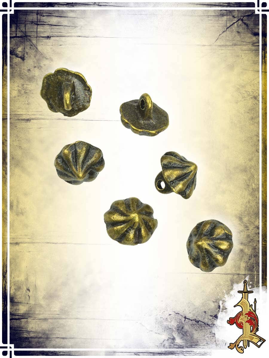 Antiqued Brass Button (Set of 6) – Les Artisans d'Azure
