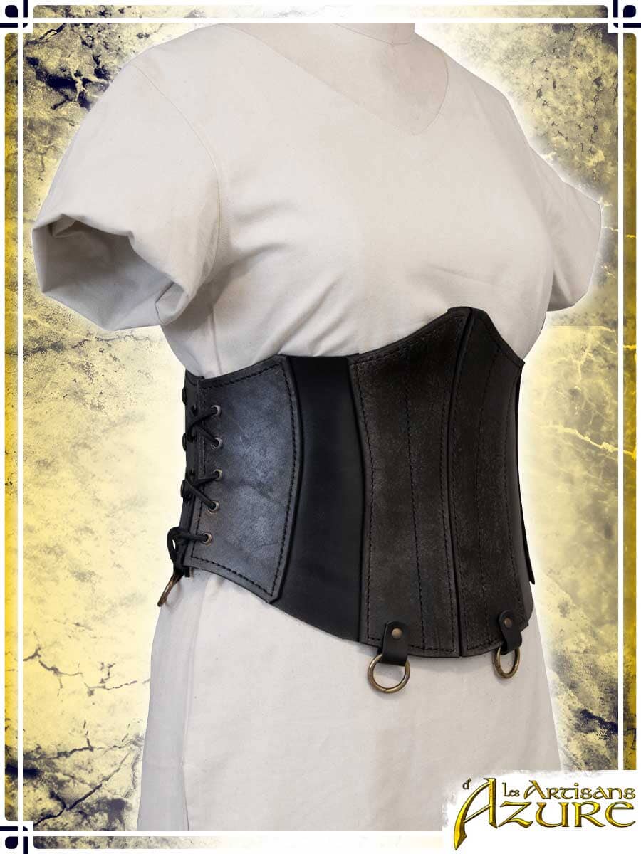 Shieldmaiden Ashen Leather Corset - Medieval LARP Armor – Les Artisans ...