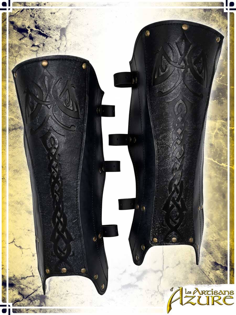Shieldmaiden Ashen Greaves - Medieval Leather Armor for LARP – Les ...