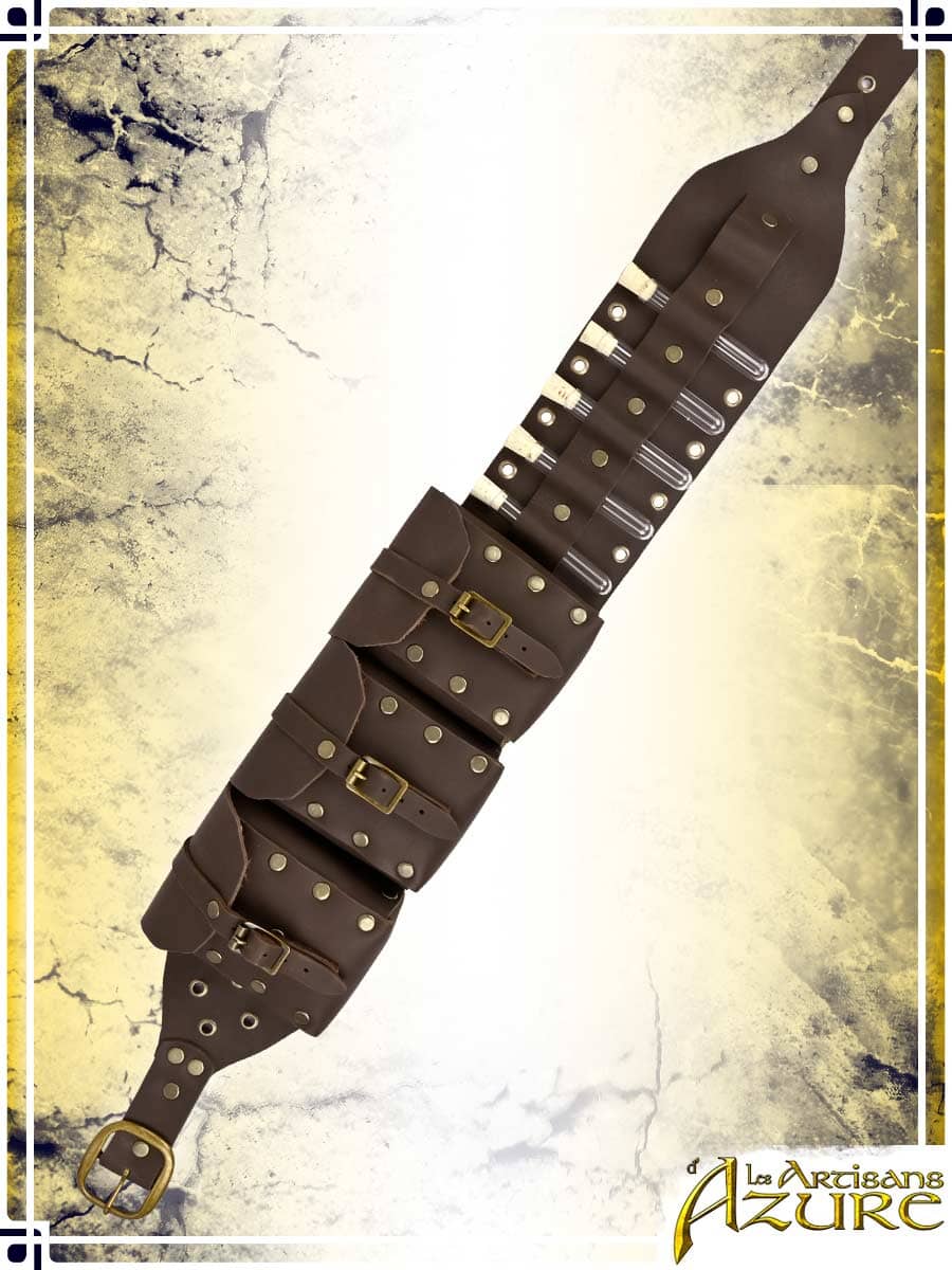 Alchemist Belt - Medieval Celtic leather accessory for LARP – Les ...