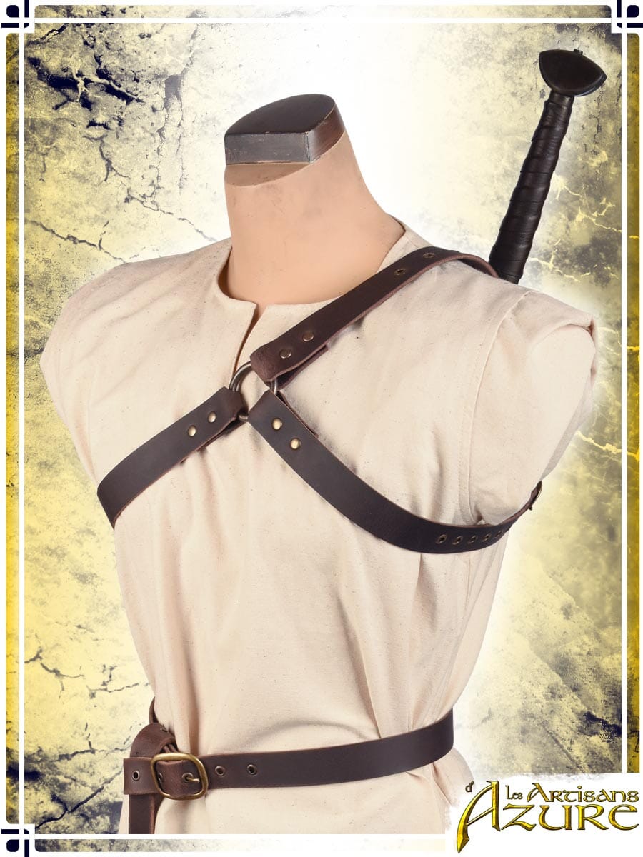 Harness in Y (Left Shoulder) - Medieval leather accessory – Les ...