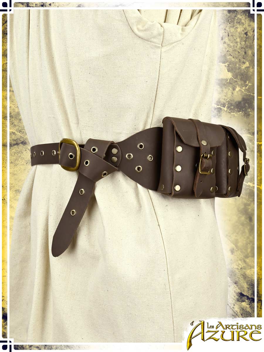 Alchemist Belt - Medieval Celtic leather accessory for LARP – Les ...