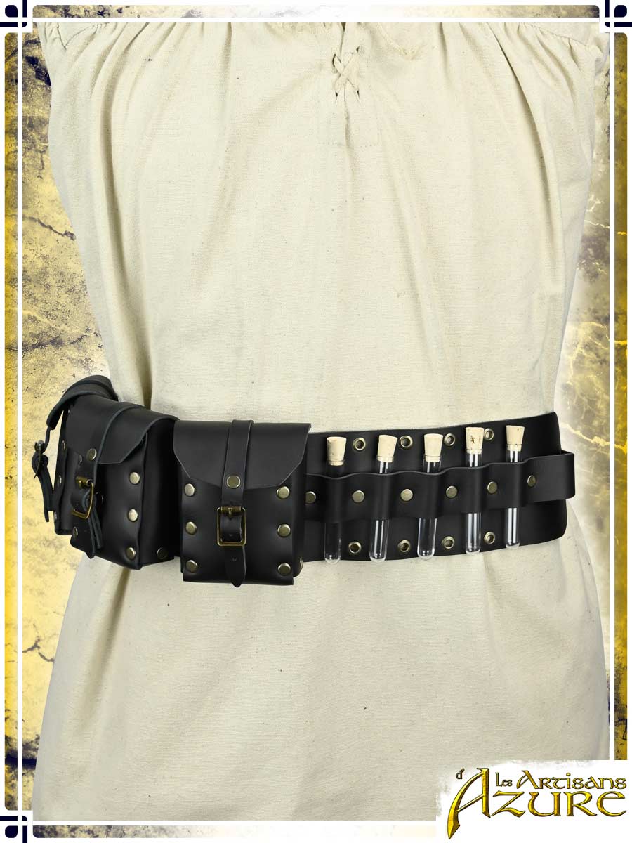 Alchemist Belt - Medieval Celtic leather accessory for LARP – Les ...