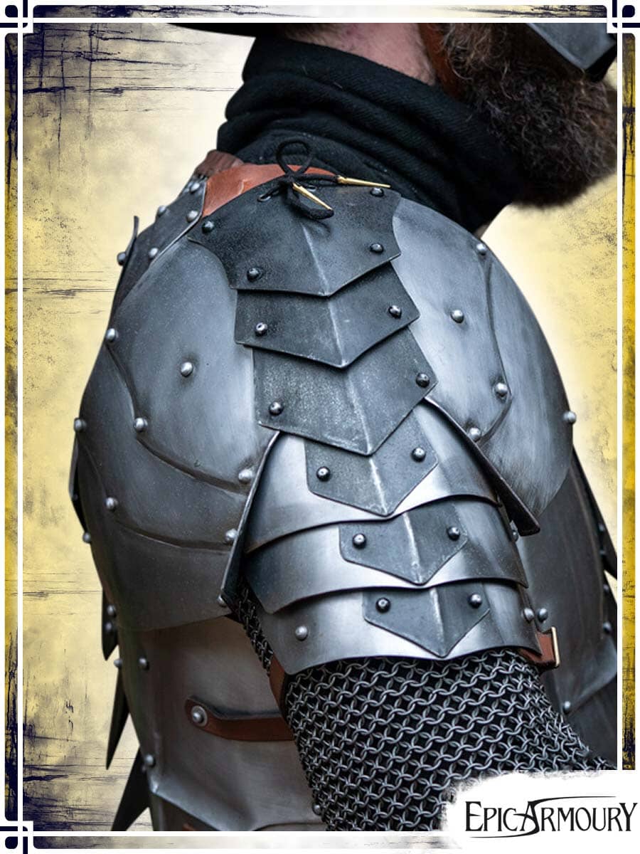 Dreki Steel Shoulders Armor for LARP by Epic Armoury – Les Artisans d'Azure