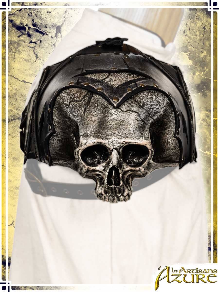 Ashwalker LARP Skull Pauldron for dark fantasy events – Les Artisans d'Azure