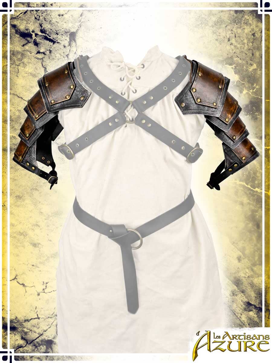 Conqueror Pauldrons - Medieval Leather Armor for LARP – Les Artisans d ...