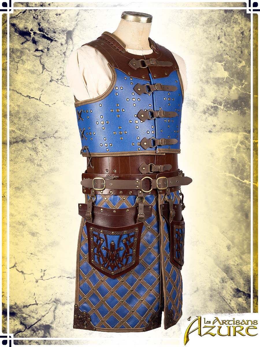 Lord's Leather Armor with Battleskirt for LARP – Les Artisans d'Azure