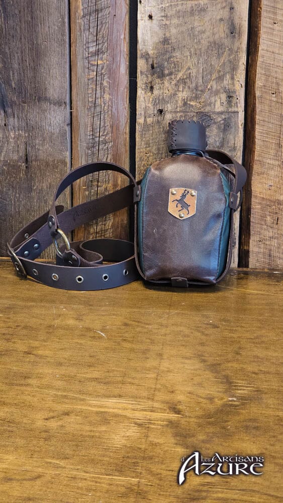 Leather Canteen - Ordo Cervi – Les Artisans d'Azure