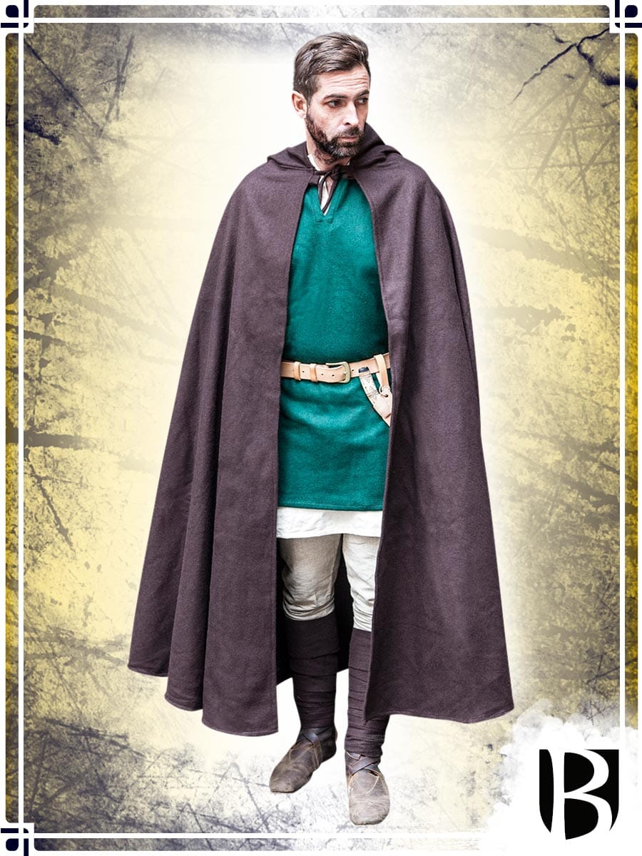 Hooded Wool Cloak Hibernus – Les Artisans d'Azure