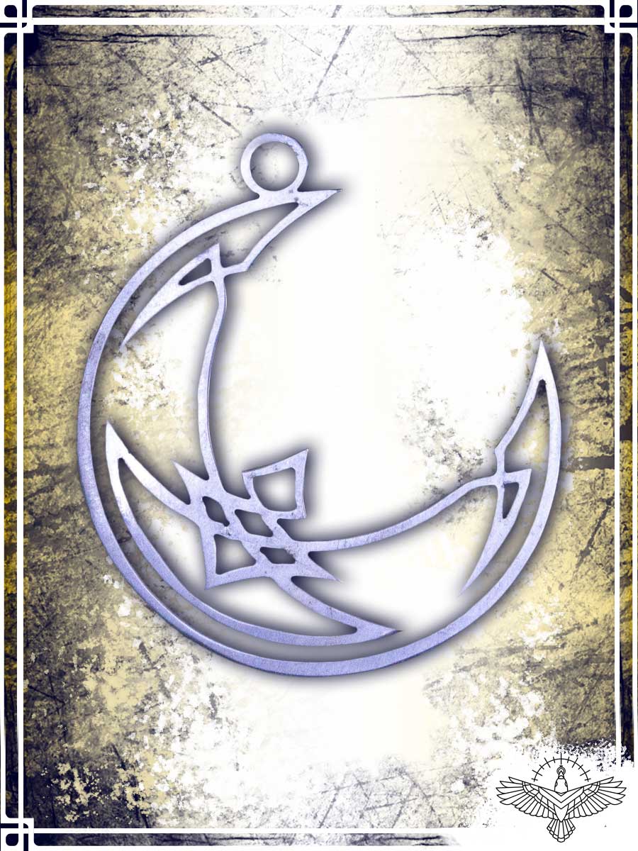 Pendant - Selune Steel Moon – Les Artisans d'Azure